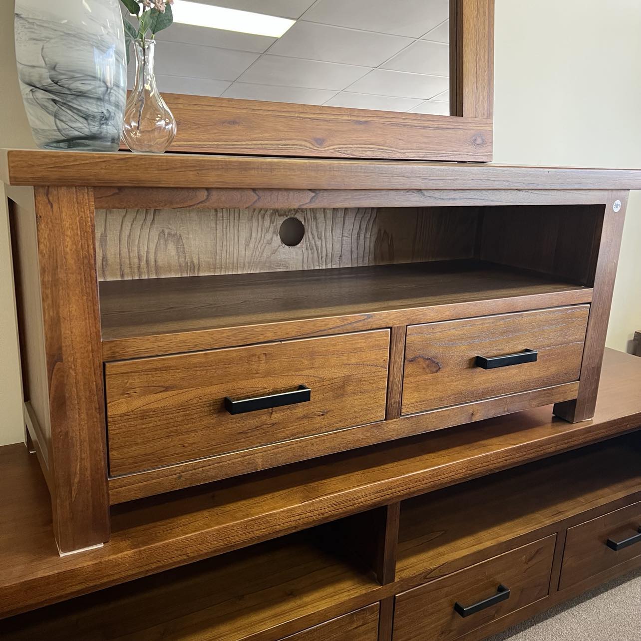 New Age 1200mm TV Unit - Dark Oak – InStyle Furniture