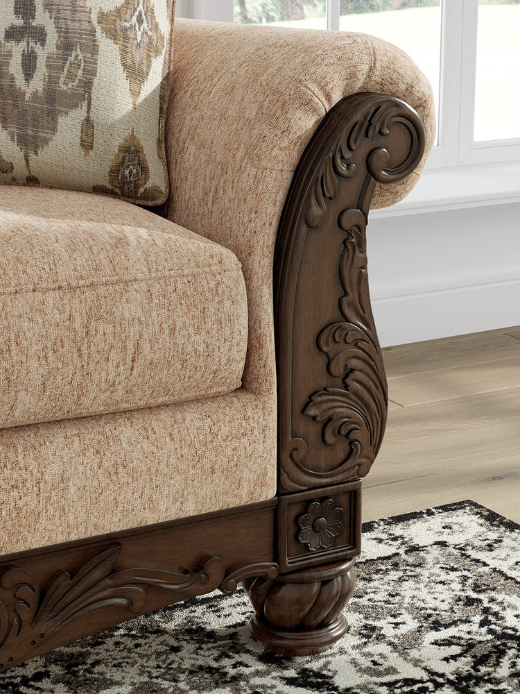 Stanmore 2 Seat Sofa – Golden Fabric | InStyle Furniture
