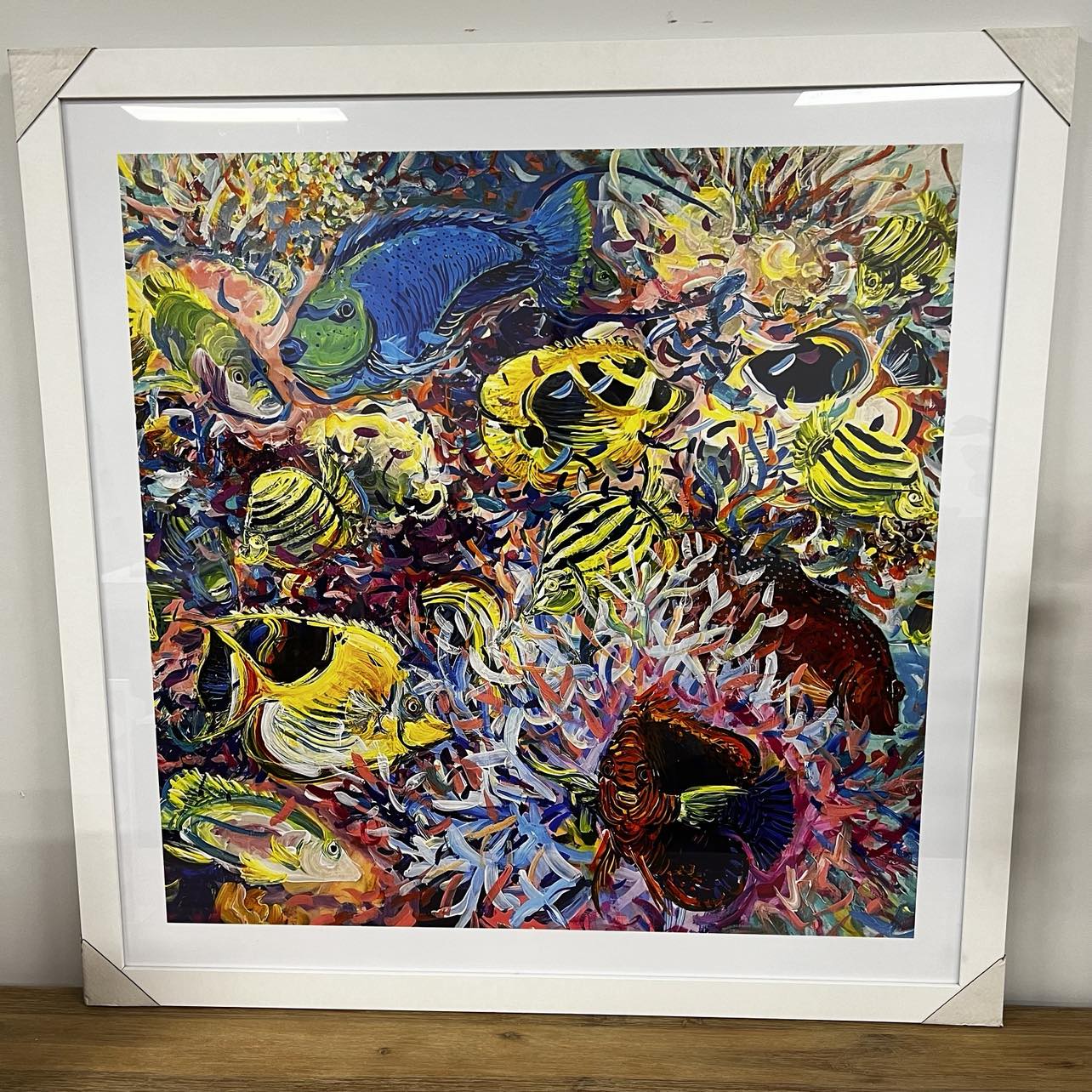 Fish - Print in White Frame - InStyle Furniture