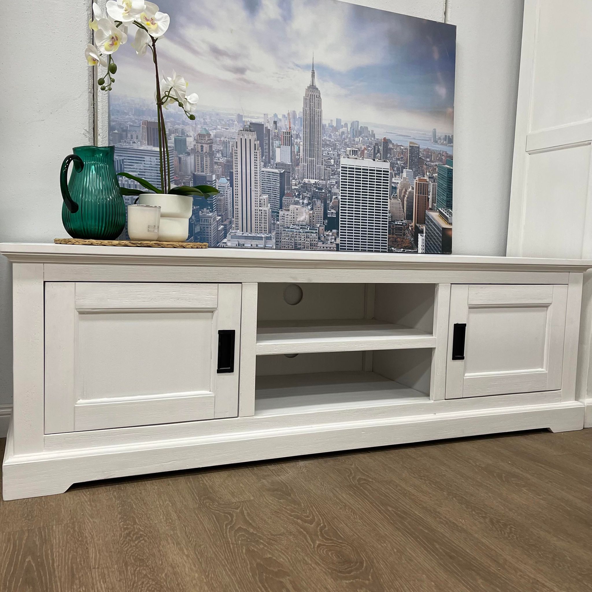 Hampton Coastal 1700mm TV Unit - White – InStyle Furniture