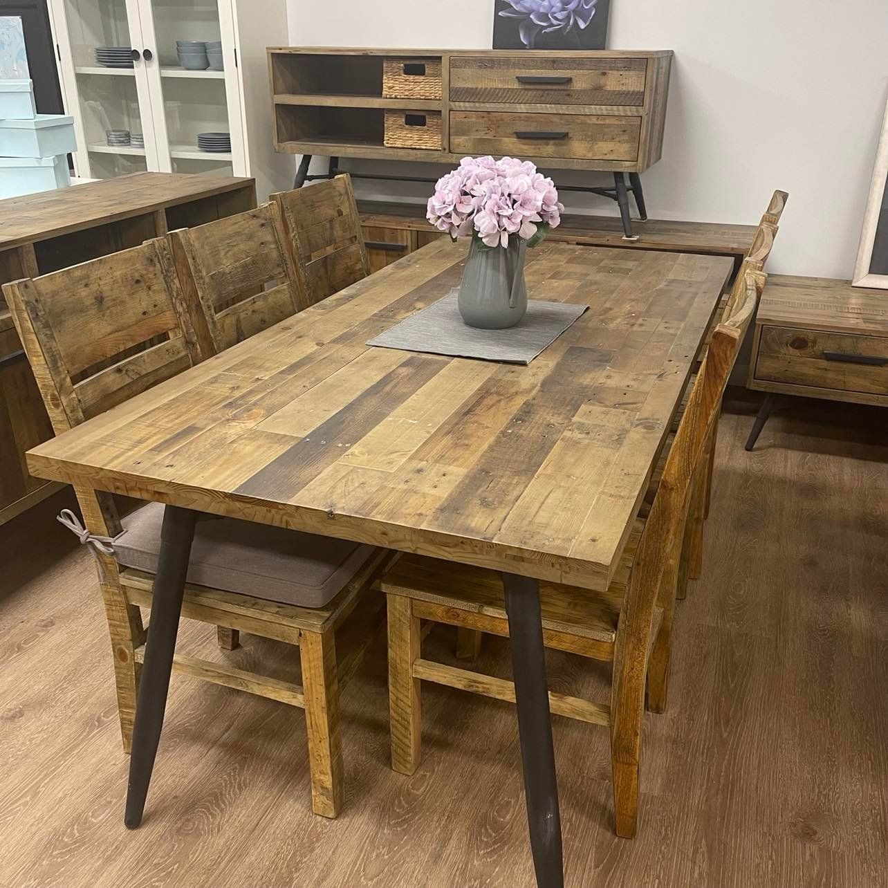 Hayworth 1800mm Dining Table - Reclaimed - InStyle Furniture
