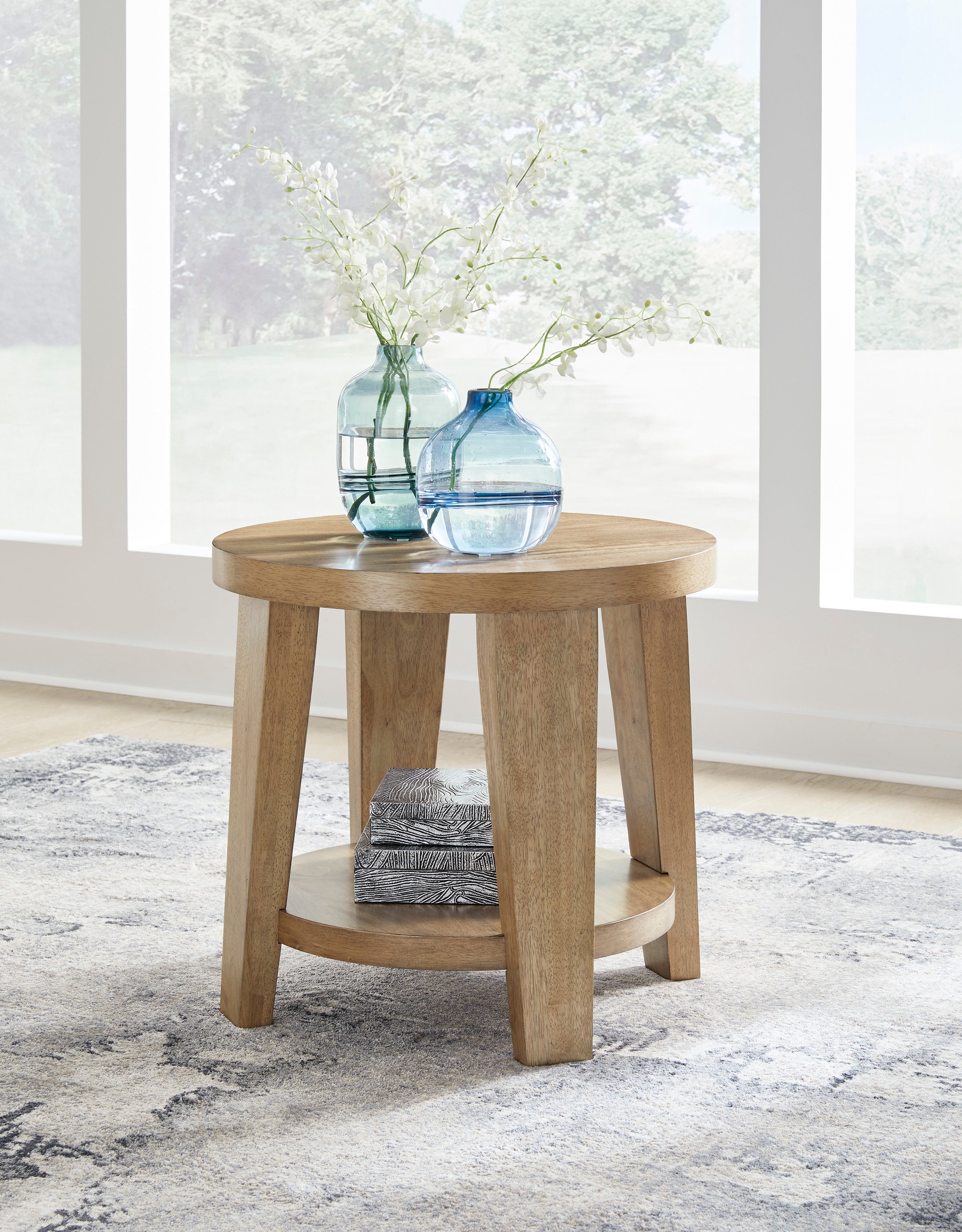 Kristiland Side Table Light Brown – InStyle Furniture