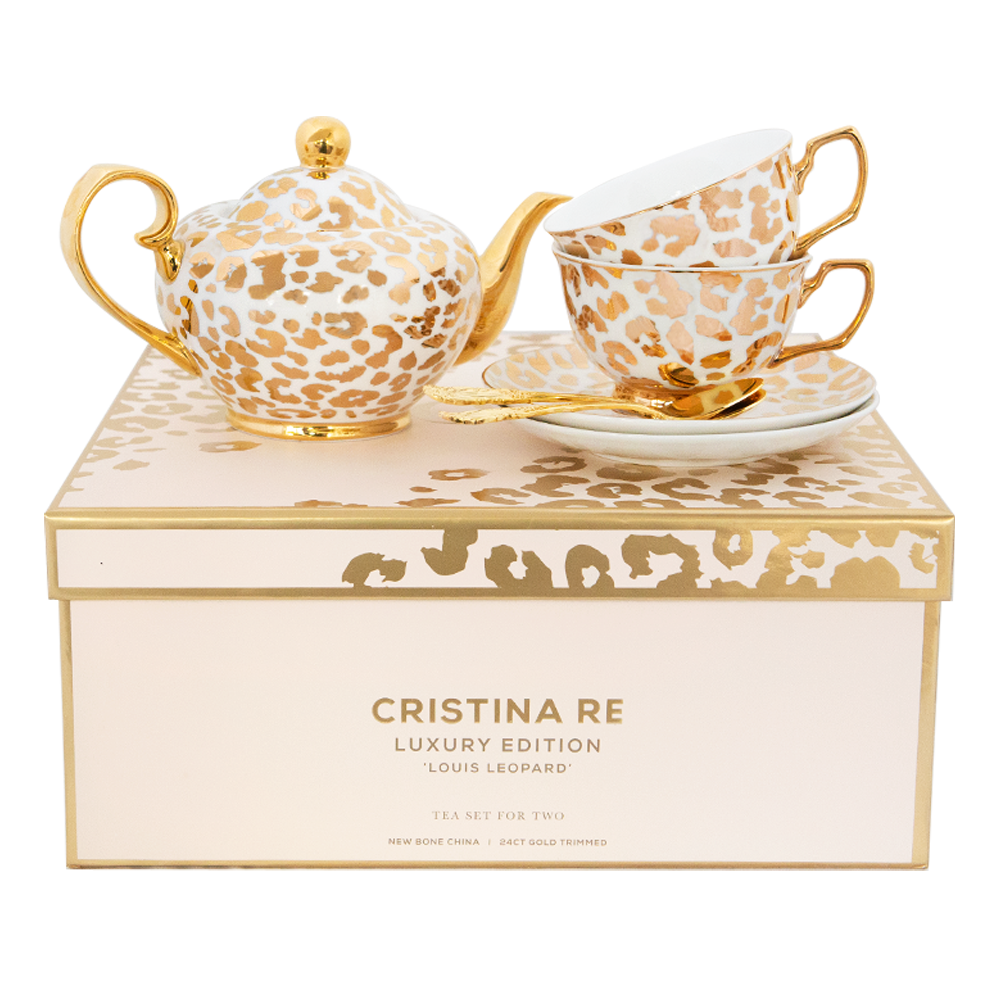 Luxury Louis Leopard Two Cup Tea Set - Limited Edition - InStyle Furniture