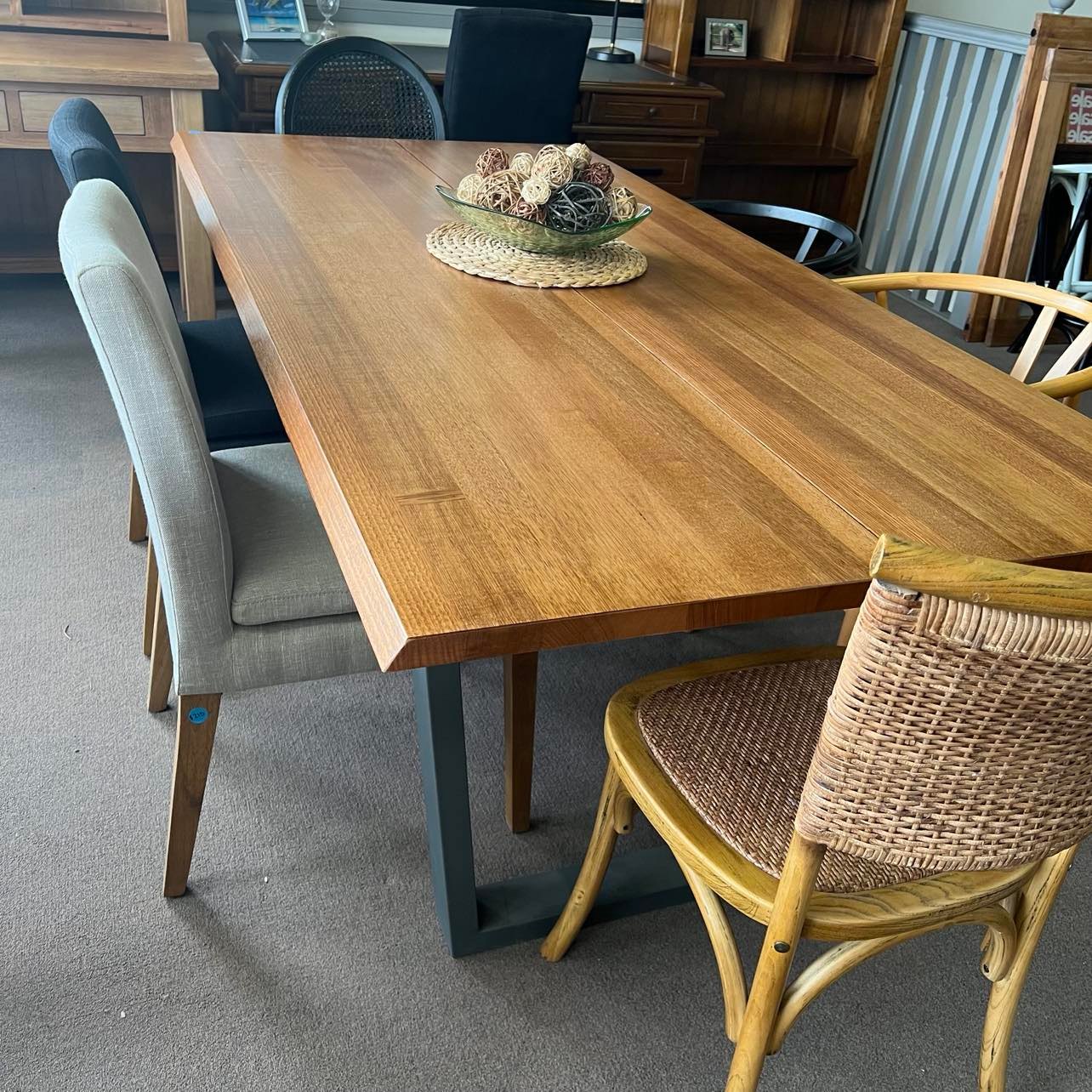 Maine Dining Table - Solid Tassie Oak, 200cm – InStyle Furniture