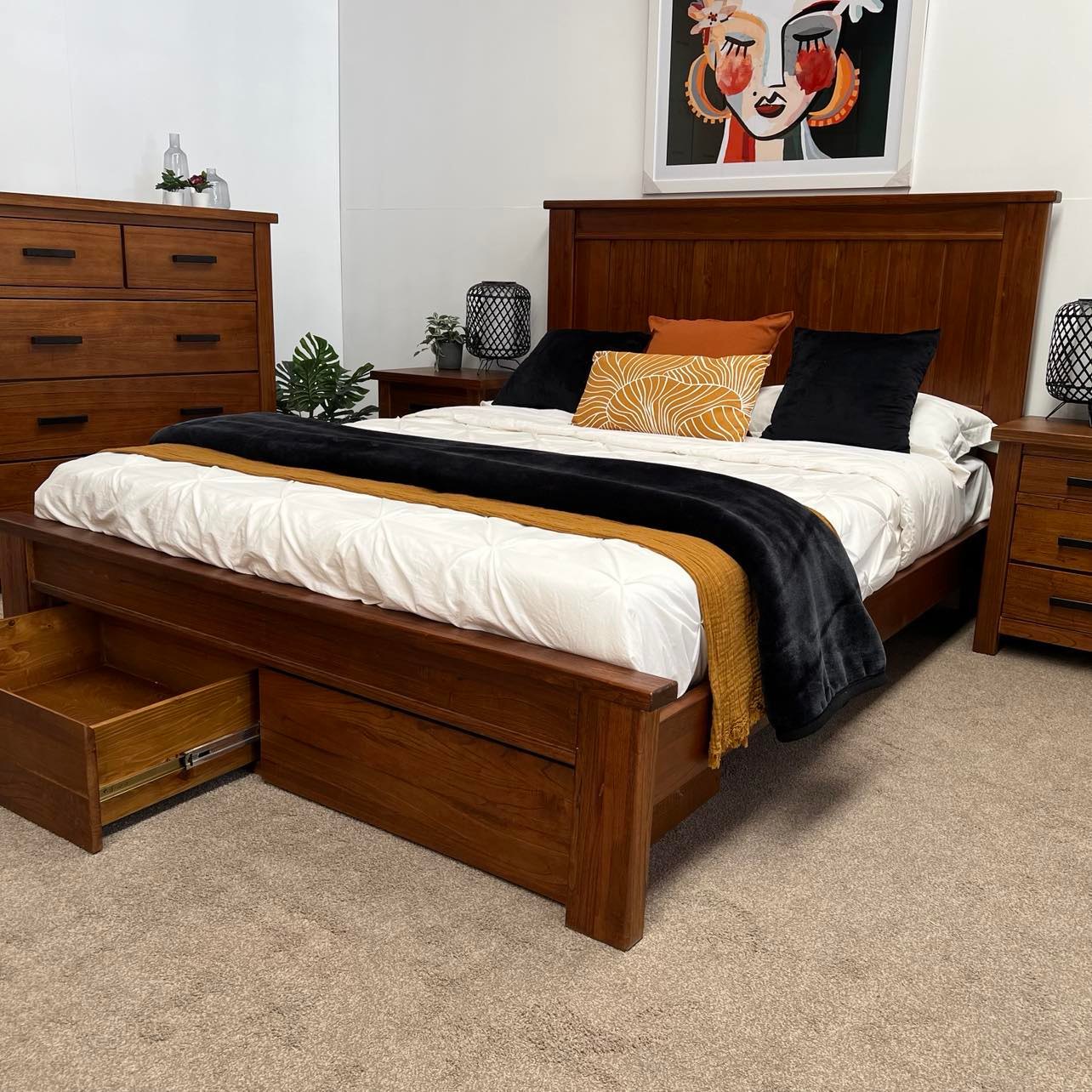 New Age Bed - Dark Oak – InStyle Furniture