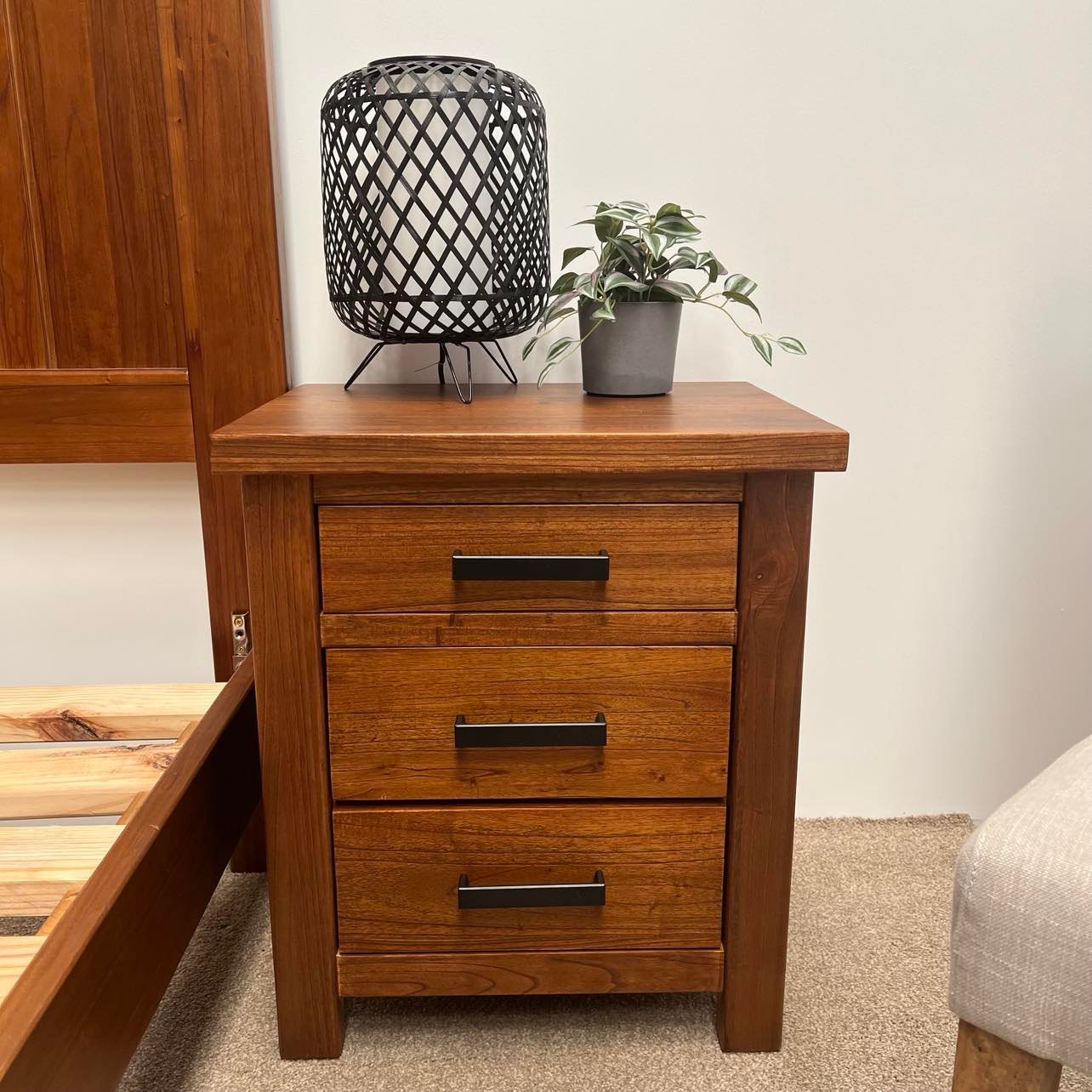 New Age Bedside Table - Dark Oak – InStyle Furniture