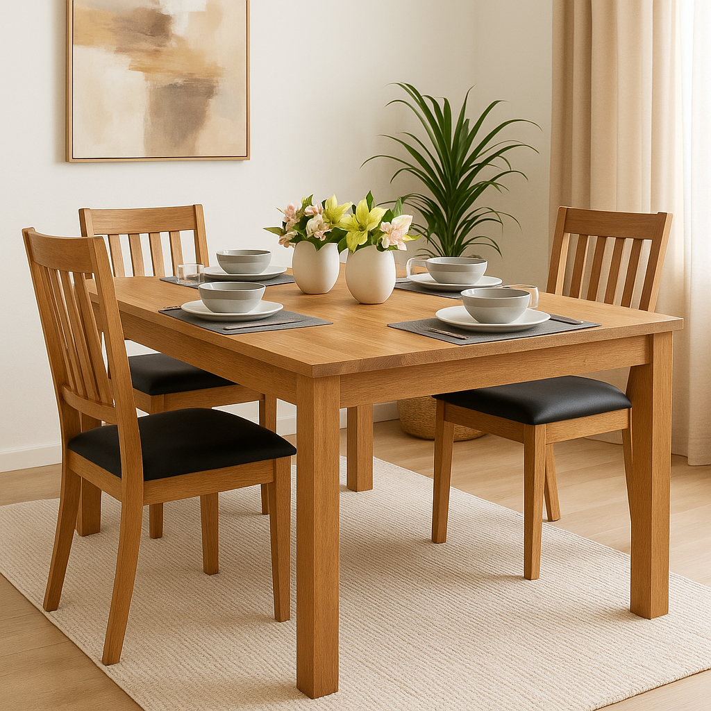 New Age Dining Table – Solid Hardwood, Built to Last – InStyle Furniture