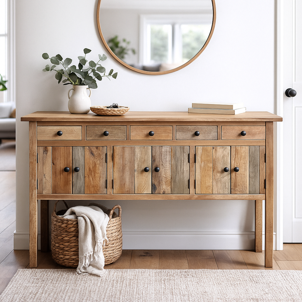 Rubi Hall Table Natural | Rustic Timber Furniture | InStyle Furniture