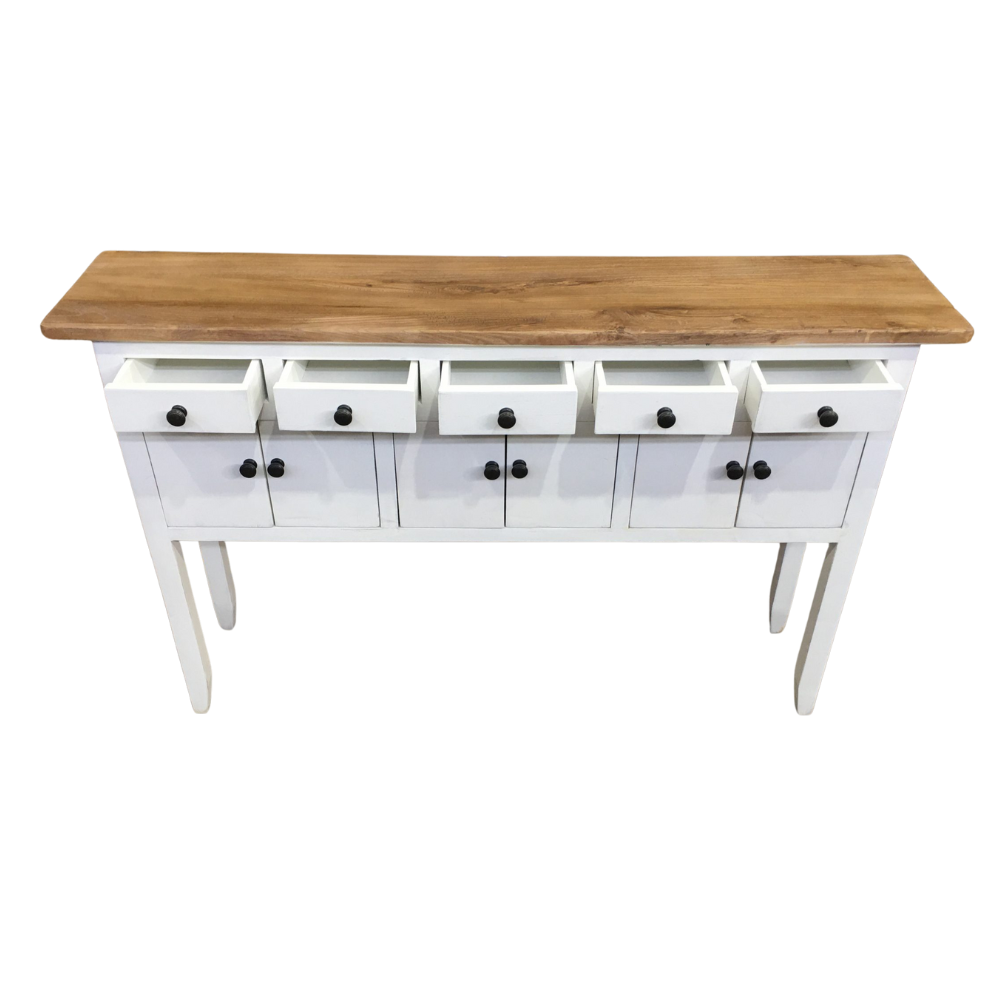 Rubi Timber Hall Table – White | Solid Timber | InStyle Furniture