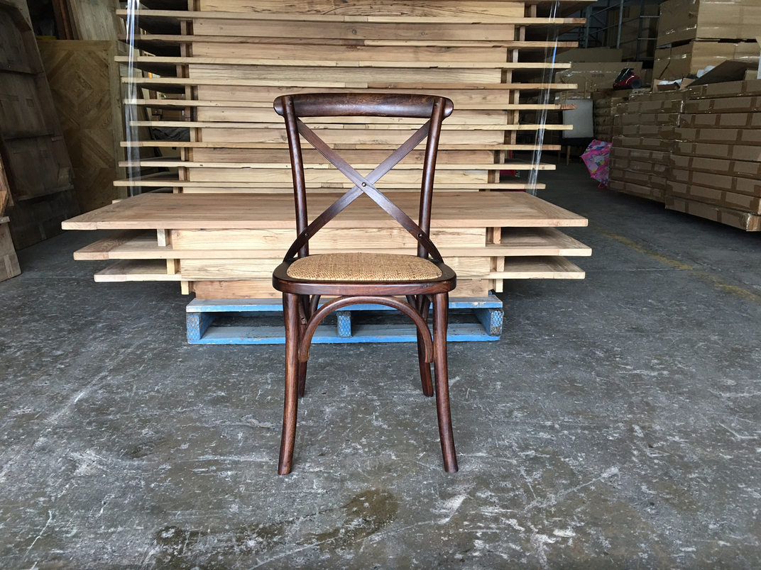 Cross-back Chair - Walnut - InStyle Furniture
