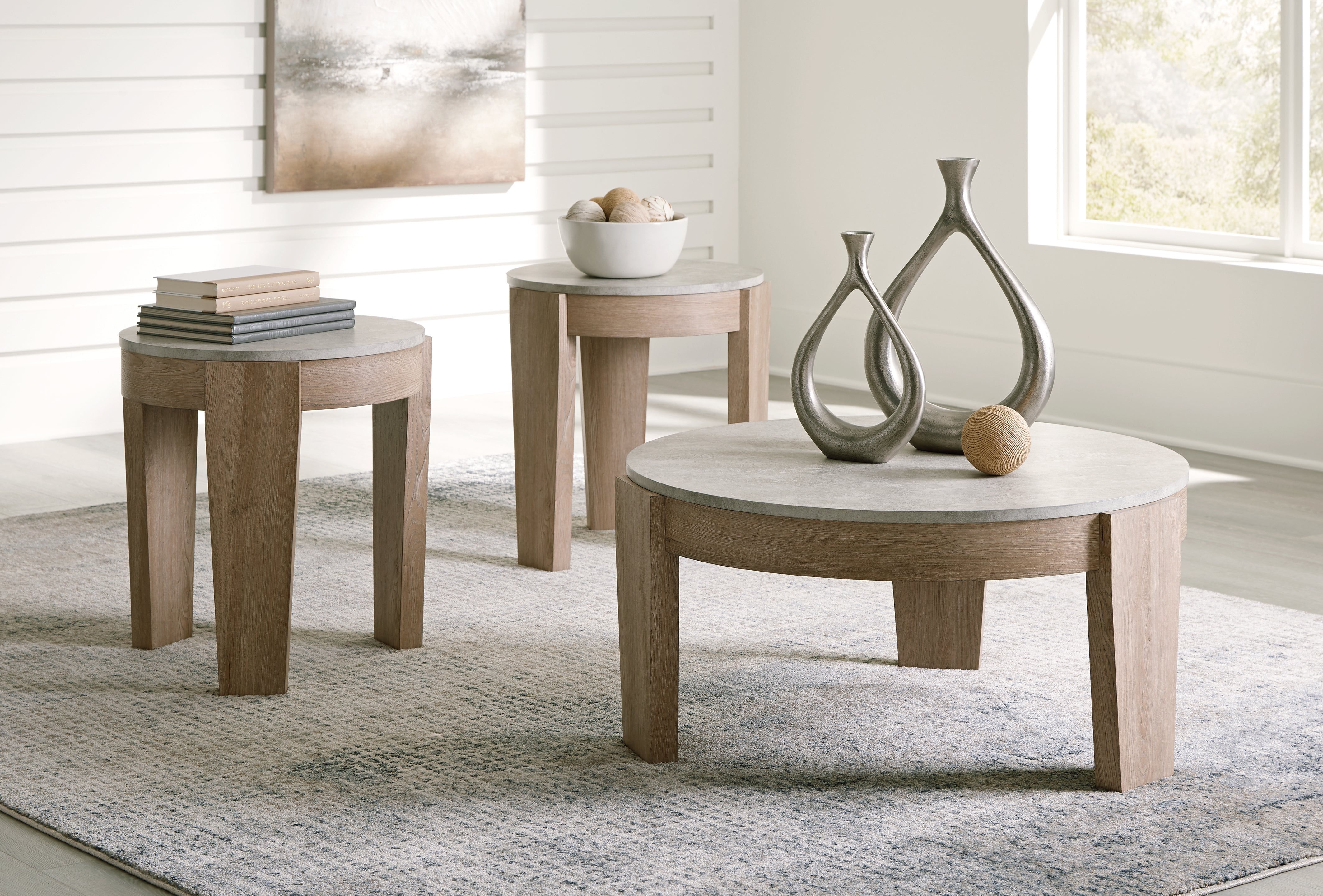 Guystone 3 Piece Coffee & Side Table Set – InStyle Furniture