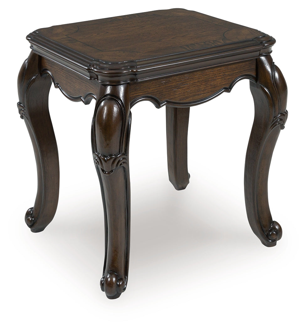 Maylee Side Table with Ornate Legs – InStyle Furniture