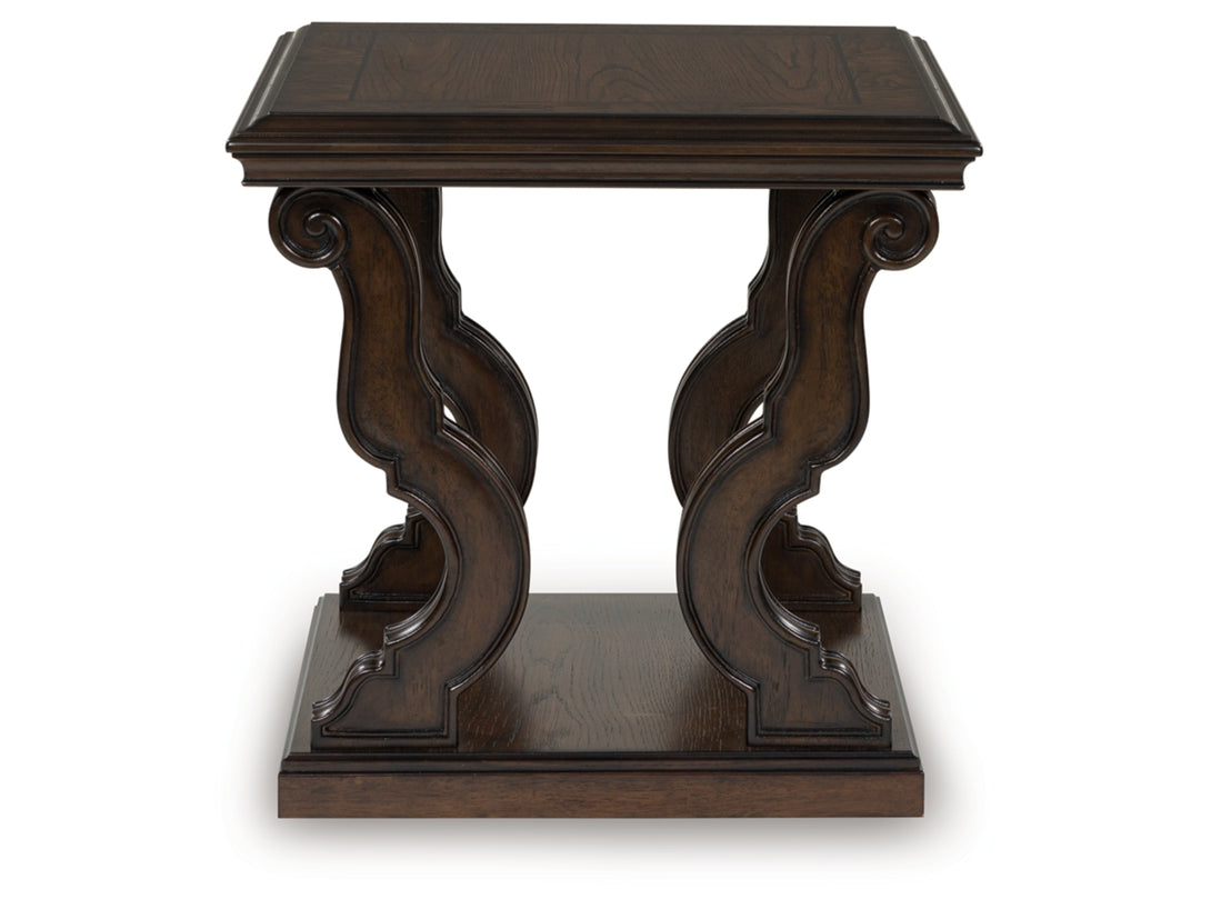 Maylee Dark Brown Side Table | Classic Living | InStyle Furniture