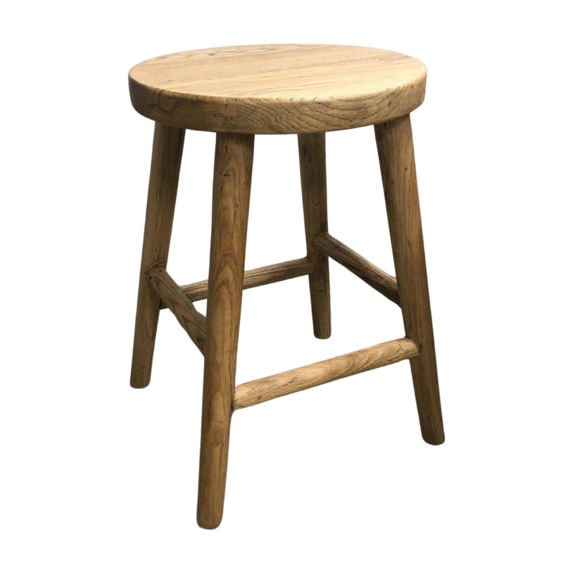 Tallawong 45cm Low Bar Stool - Natural – InStyle Furniture