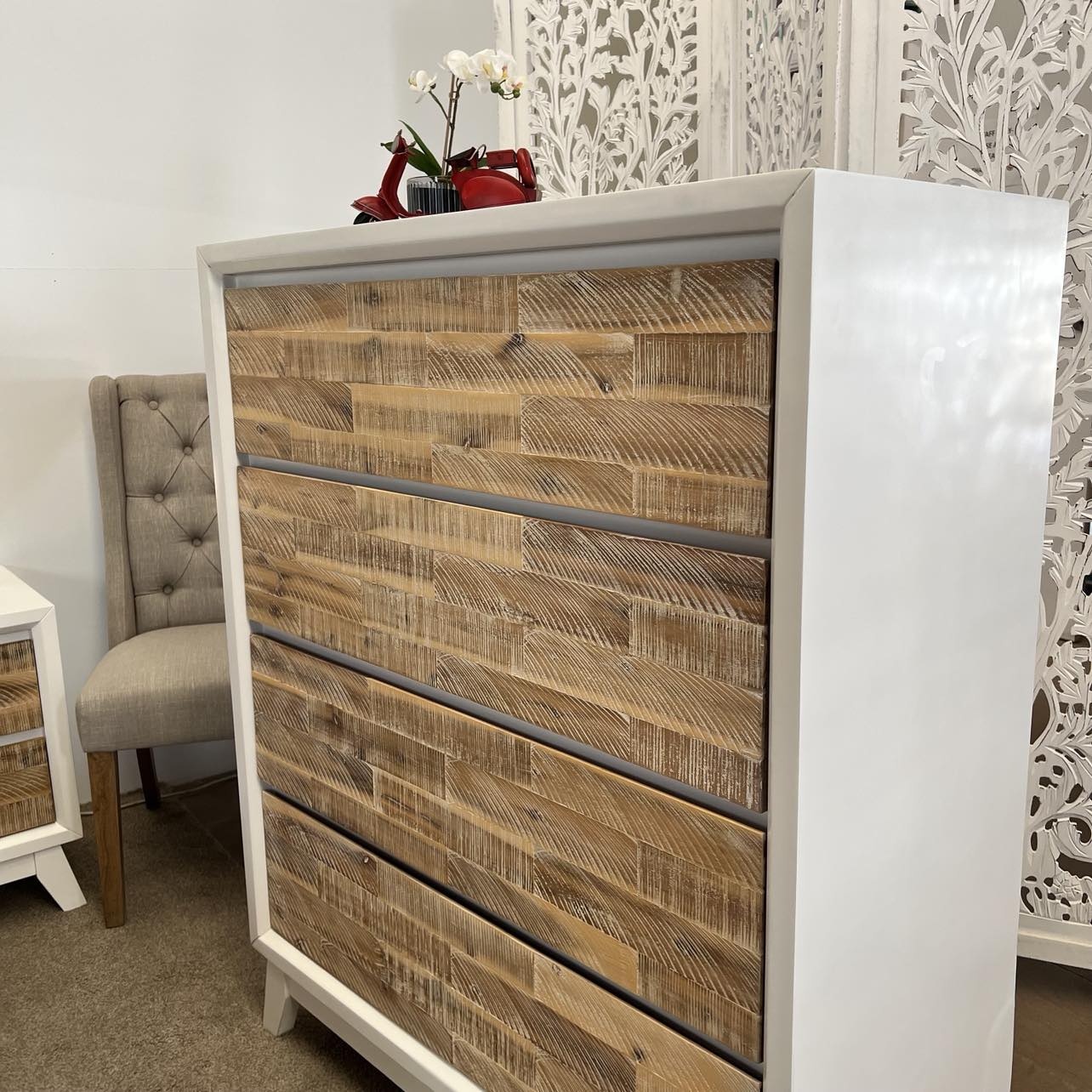 Tullum Coastal Tallboy White & Natural - Solid Timber Storage – InStyle ...