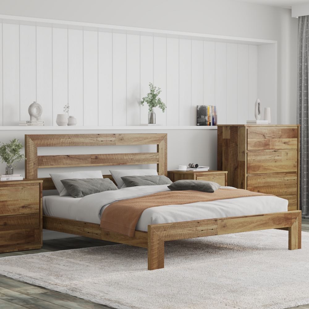 Tri-Rail Bed - Reclaimed – InStyle Furniture
