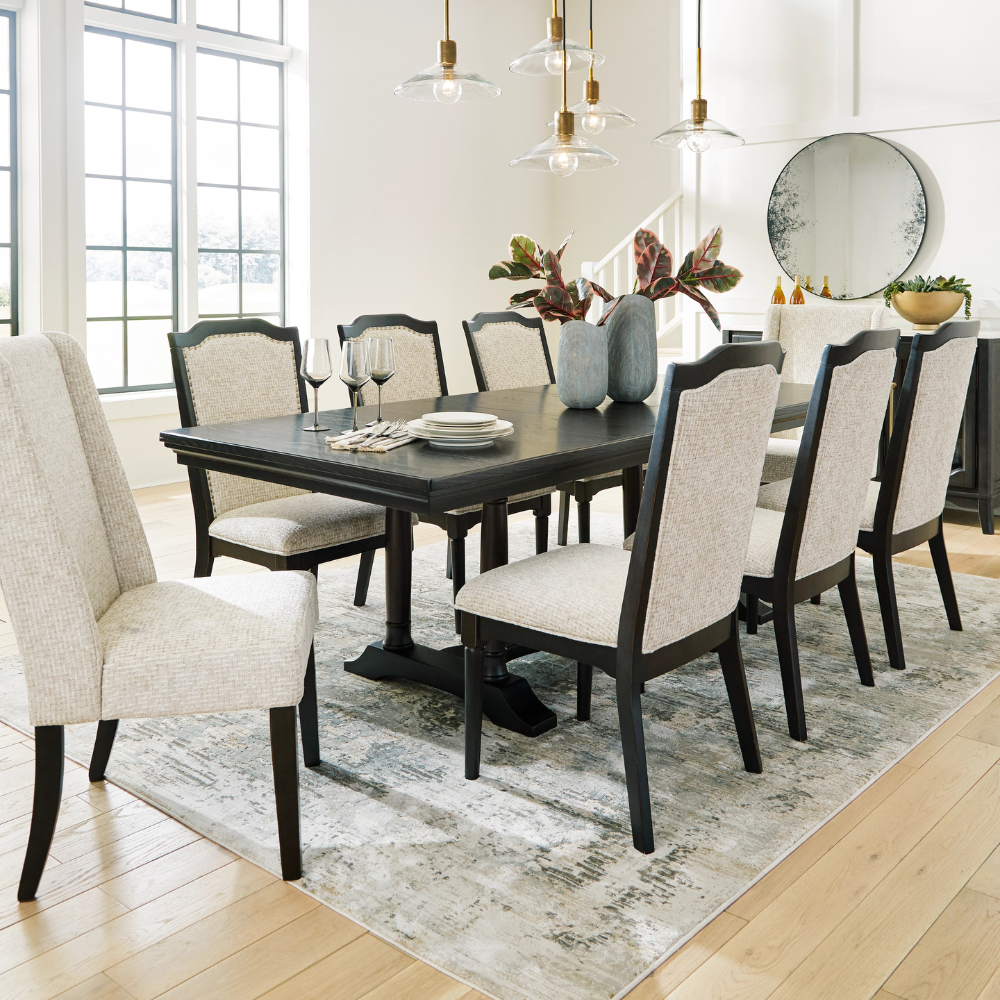 Welltern 8-Seater Dining Set | Extendable Table & Stylish Chairs – InStyle Furniture