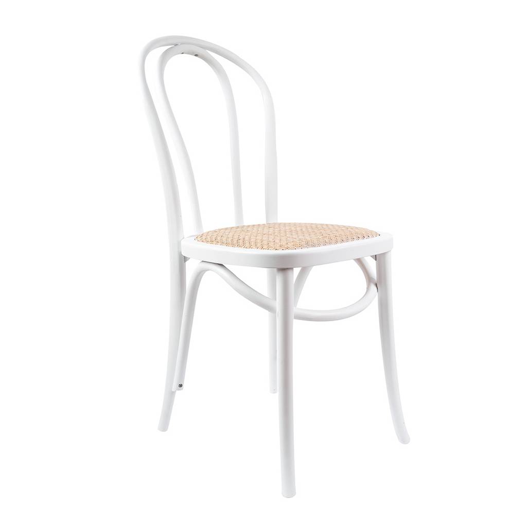Vicky Rattan Chair - White | InStyle Furniture